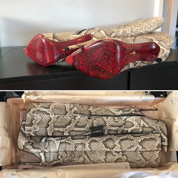 Cesare Paciotti | Shoes | Cesare Paciotti Pitone Roccia Snake Boots 39 ...